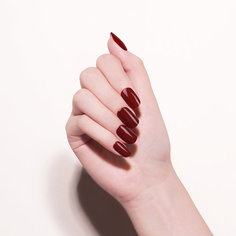 Deep Red Ruby Gemstone Shade Gel Nails | Ruby Reverie | Danni & Toni