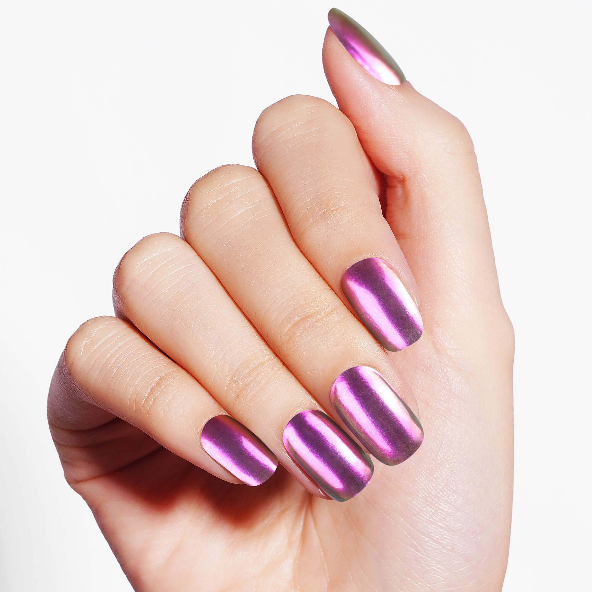 Purple Reflection Shine Premium Semi-Cured Gel Nails | Lustre Luxe